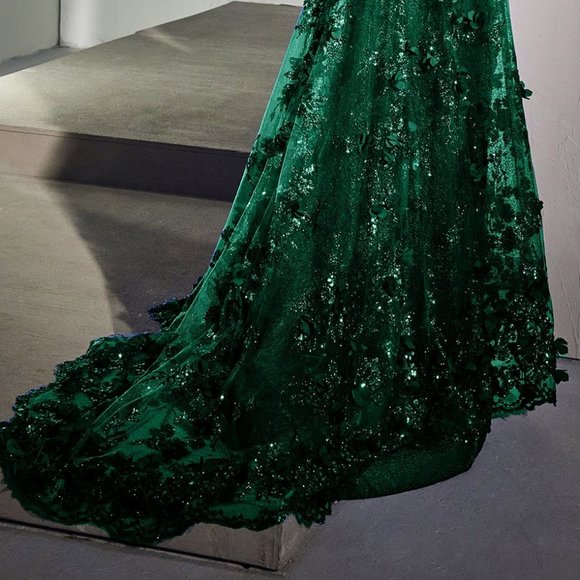 Cinderella | Dresses | New Long Off The Shoulder Embroidered Floral ...